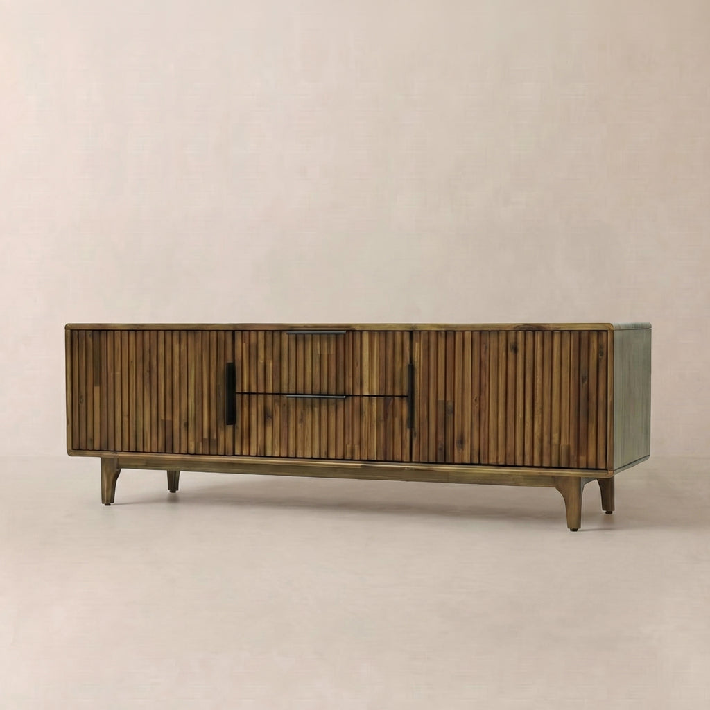 Bosk Wood Fluted TV Stand – DHIntra